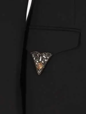 Versace Double-breasted Evening Blazer