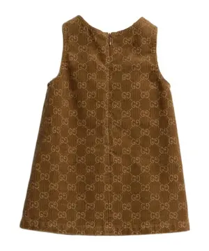 Gucci Gg Monogram Corduroy Pinafore Dress