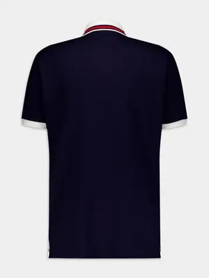 Gucci Cotton Piquet Polo With Double G