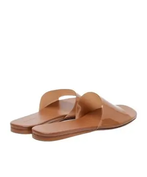 Amina Muaddi Pointedtoe Opentoe Mules - Brown