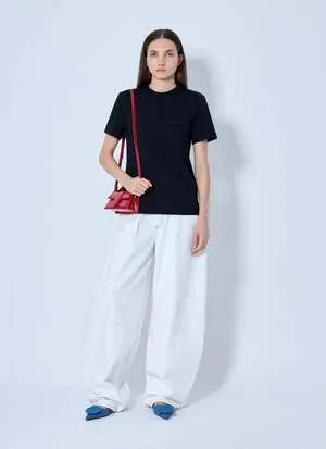 Jacquemus Gros Grain Short-sleeve T-shirt - Black