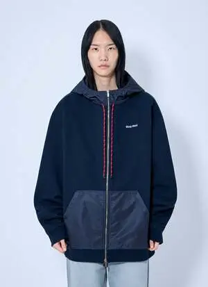 Miu Miu Zip Up Hoodie - Blue