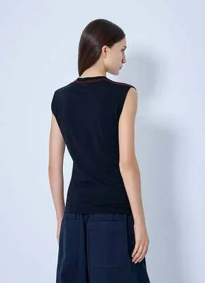 Marni Sleeveless Top With Cut-out Detailing - Black