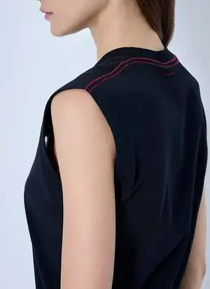 Marni Sleeveless Top With Cut-out Detailing - Black