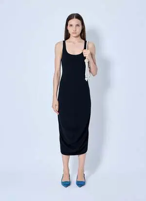 Jacquemus La Regata Draped Midi Dress