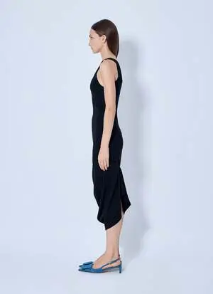 Jacquemus La Regata Draped Midi Dress