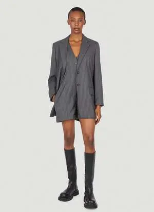 Max Mara Pinstriped Wool Blazer