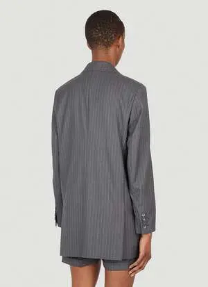 Max Mara Pinstriped Wool Blazer