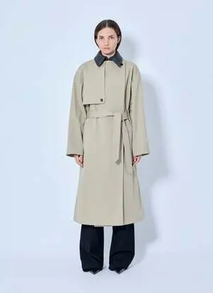 Bottega Veneta Light Cotton Trench Coat - Cream