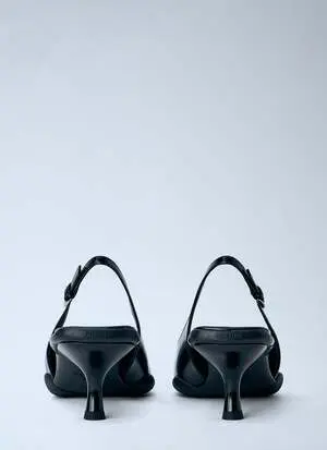 Prada Pointed-toe Slingback Pumps - Black