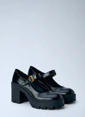 Prada Brushed Leather Pumps
