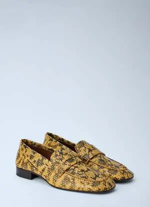 Dries Van Noten Python-print Leather Loafers