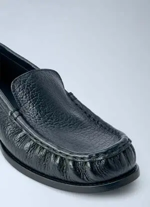 Dries Van Noten Textured Leather Loafers
