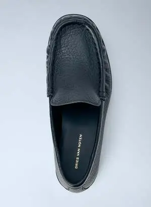 Dries Van Noten Textured Leather Loafers