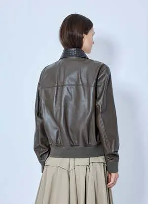 Bottega Veneta Shiny Leather Blouson