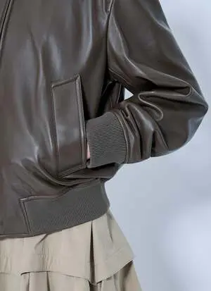 Bottega Veneta Shiny Leather Blouson