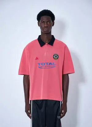 Martine Rose Logo Polo Shirt - Pink