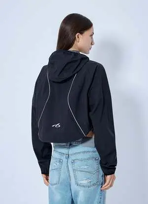 Balenciaga Cropped Hooded Jacket