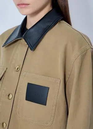 Balenciaga Cropped Workwear Jacket - Cream