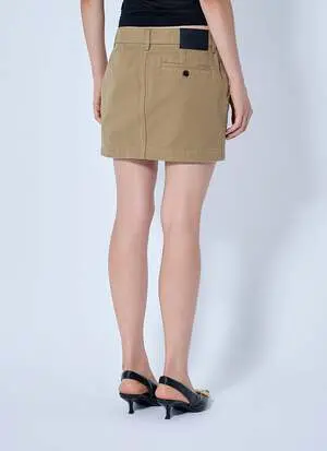 Balenciaga Cotton Mini Skirt - Cream