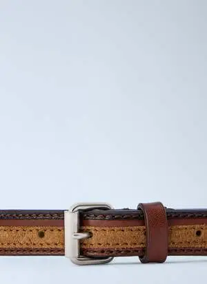Dries Van Noten Textured Leather Belt