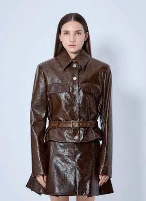 Sportmax Structured Coated Jacket