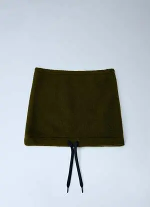 RIER Natural Fleece Neck Warmer - Green