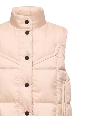Moncler Doucy Square-quilted Down Vest - Pink