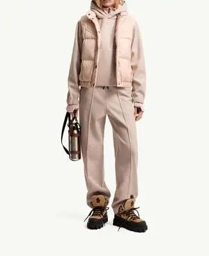 Moncler Doucy Square-quilted Down Vest - Pink