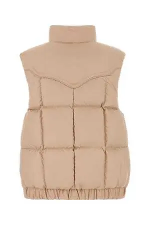 Moncler Doucy Square-quilted Down Vest - Pink