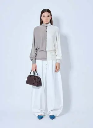 Jacquemus Le Losange Knit Polo - Cream