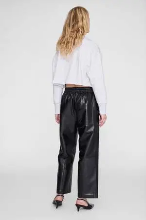ANINE BING Sporty Cropped Sweatshirt - Heather Grey