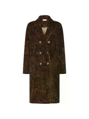 PIERRE-LOUIS MASCIA Griffintn Double-breasted Corduroy Coat
