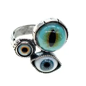 GEM KINGDOM All Eyes On You Ring - Gray