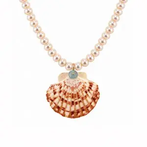 LALINDE Captiva Pearl Necklace - White