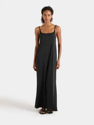 Hunza G Twisty Strap Long Dress