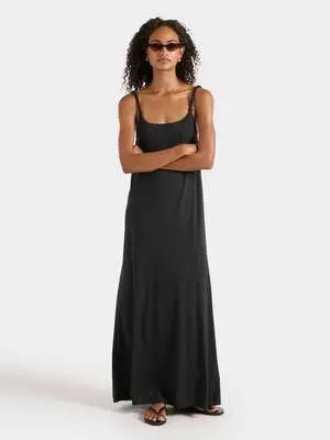 Hunza G Twisty Strap Long Dress