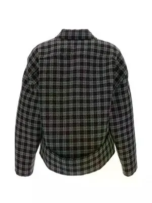Marni Check-pattern Zip-up Jacket - Grey