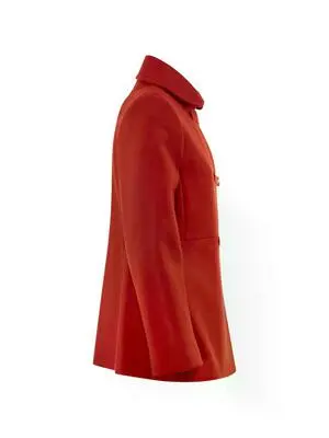 FAY Hook-and-eye Fastening Single-breasted Coat - Red