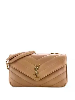 Saint Laurent Loulou Nm Matelasse Chevron Leather Medium Shoulder Bag