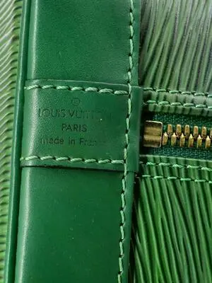 LOUIS VUITTON Vintage Alma Handbag Epi Leather Pm Satchel - Green