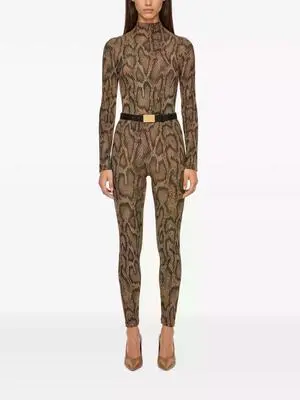Wolford Snake-print Trousers - Brown