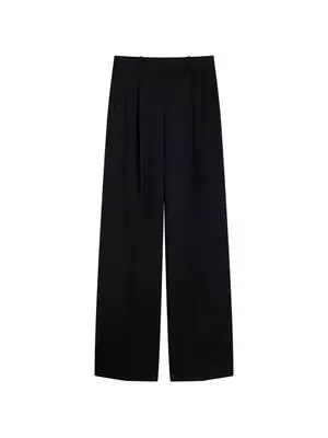 Givenchy Double Pleat Pants In Wool - Black