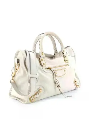 Balenciaga City Classic Metallic Edge Bag Leather Medium Satchel