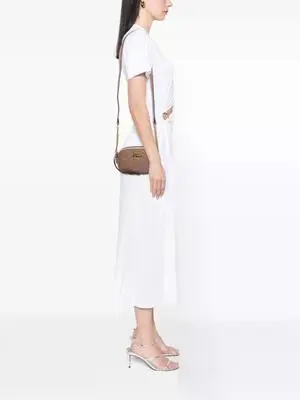 Gucci 2016-2026 Mini Gg Marmont Matelasse Calfskin Crossbody Bag - Brown