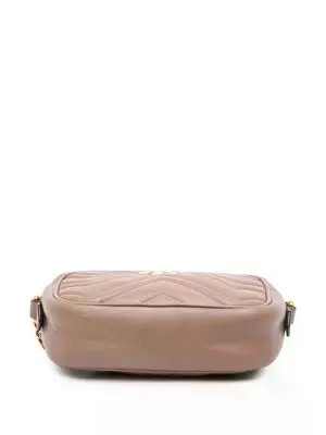 Gucci 2016-2026 Mini Gg Marmont Matelasse Calfskin Crossbody Bag - Brown