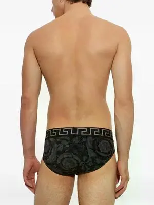 Versace Greca Barocco-print Briefs