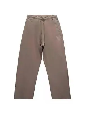 JORDAN Oversized Fleece Track Pants - Brown