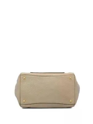 Prada 2010-2026 Vitello Daino Front Pocket Open Convertible Tote Satchel
