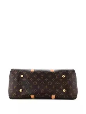 LOUIS VUITTON Soufflot Monogram Canvas With Leather Mm Tote Bag - Brown